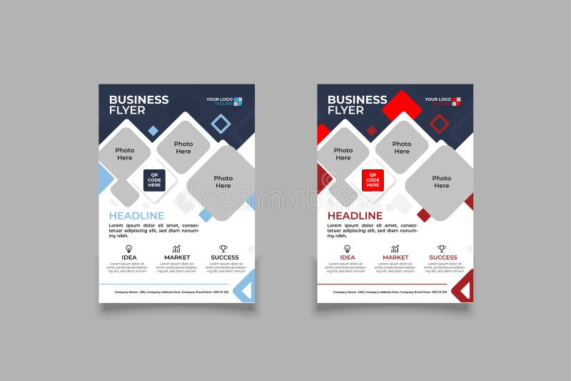Modern Business Promotion Flyer with Customizable Branding Elements and ...