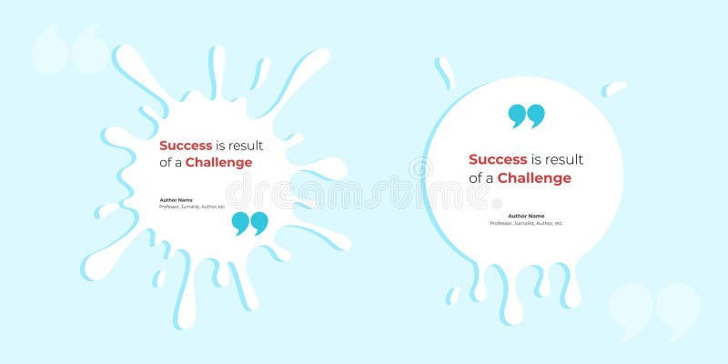 Brush Testimonial Banner Set, Quote, Infographic. Social Media Post ...