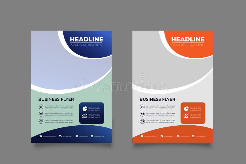 Sleek and Professional Business Flyer Featuring Geometric Shapes and ...