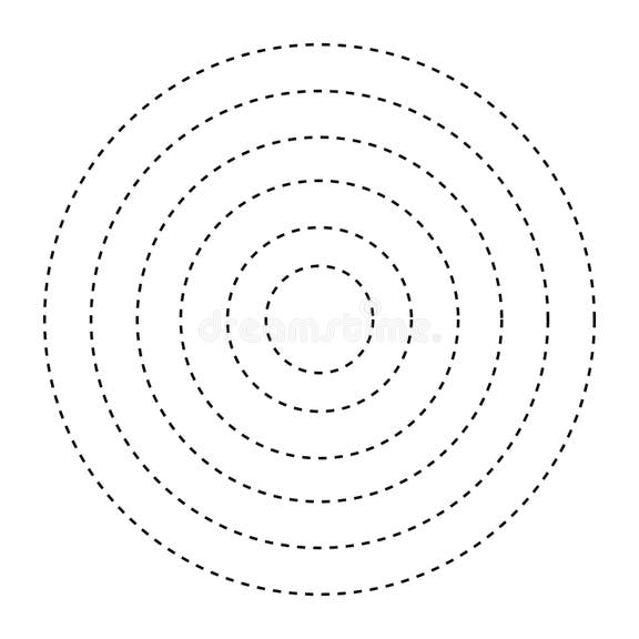 Black Circle Dashed Line. Black Dashed Circle Collection. Dashed ...