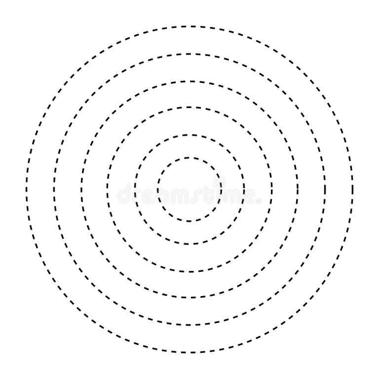 Black Circle Dashed Line. Black Dashed Circle Collection. Dashed ...