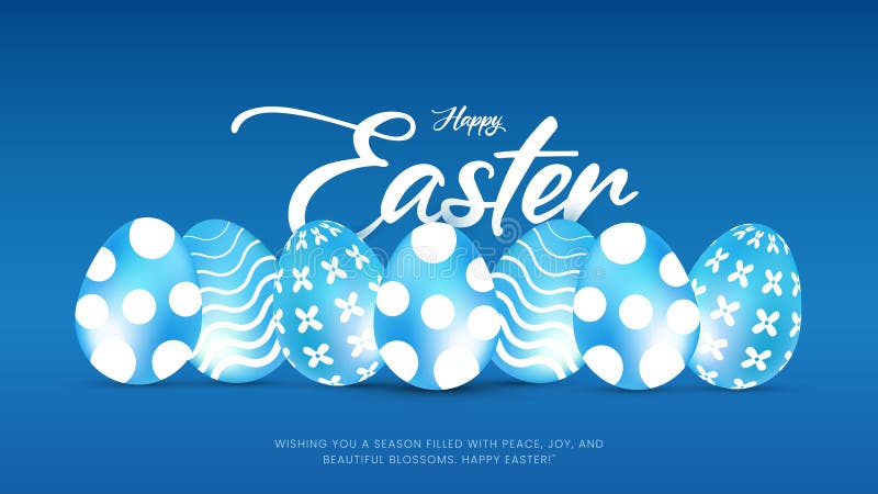 Happy Easter Banner, Poster, Greeting Card. Trendy Easter Design with ...