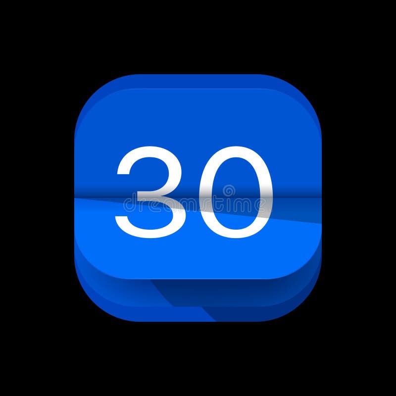 Calendar Logo, Digital Calendar Logo. Simple Calendar App Icon Stock ...