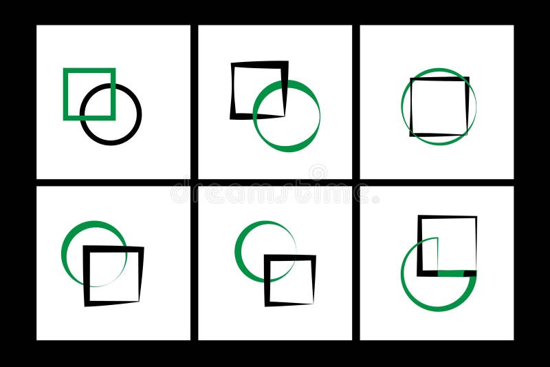 Unique Geometric Symbol Pack Stock Illustration - Illustration of ...