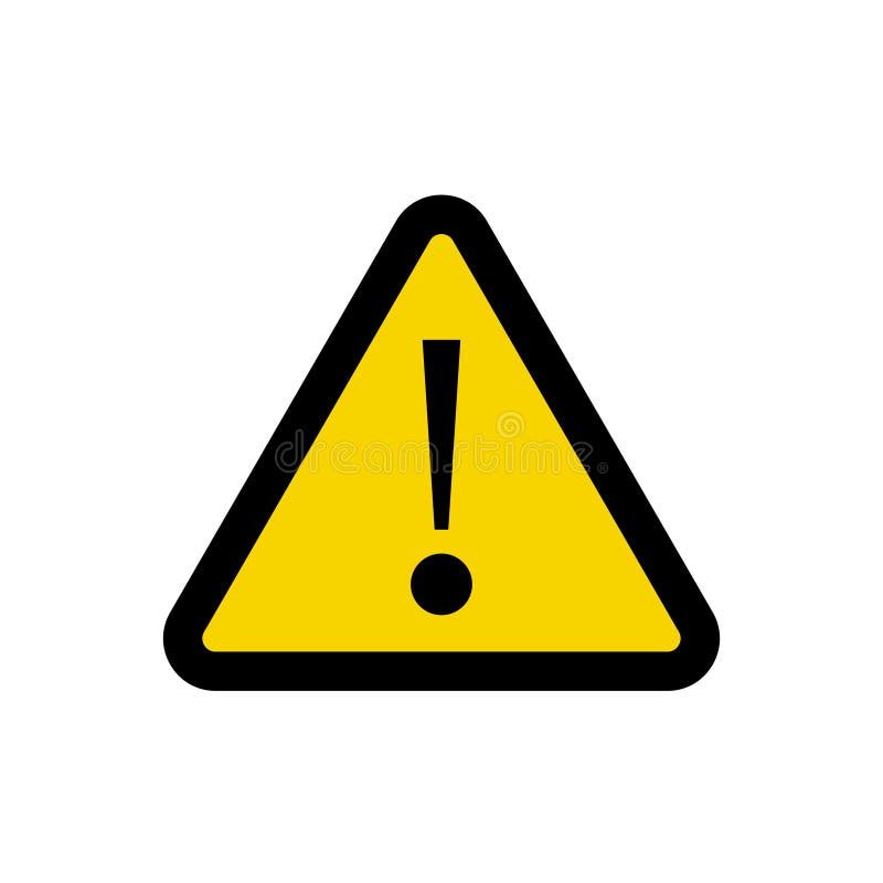 Exclamation Mark Triangle Warning Stock Illustrations – 14,311 ...
