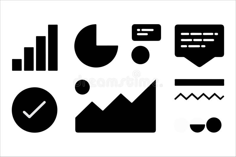 Editable Infographic Elements Vector Icon Set for Business Stock ...