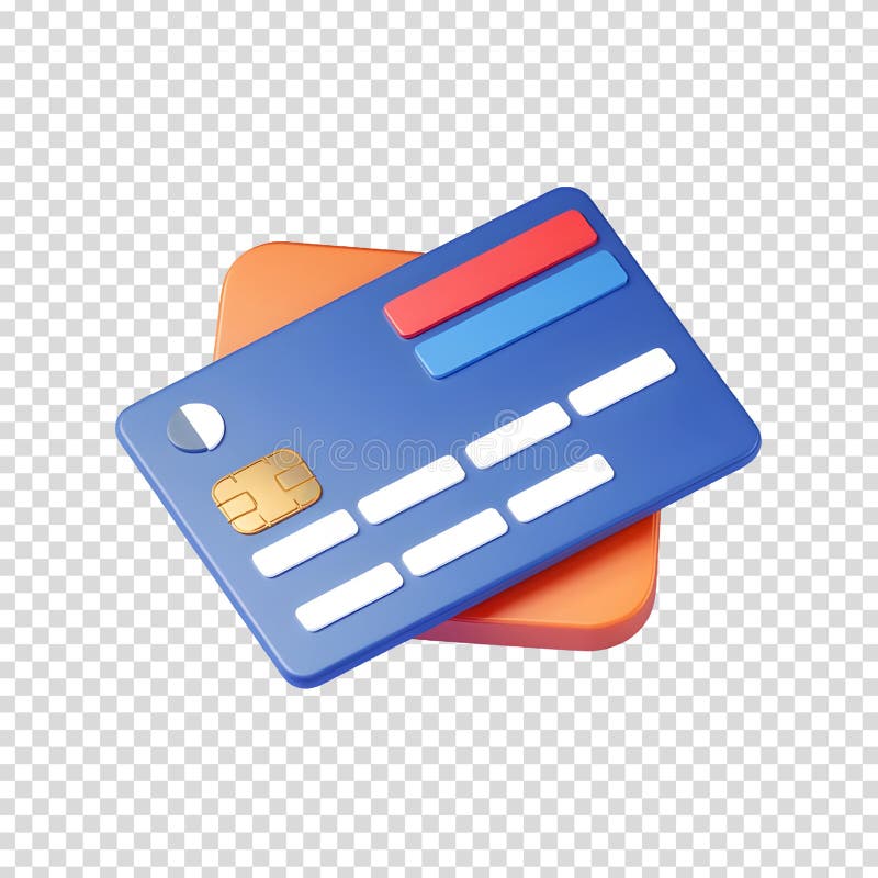 3D Credit Card Icon PNG – Digital Banking and Online Payment Concept ...