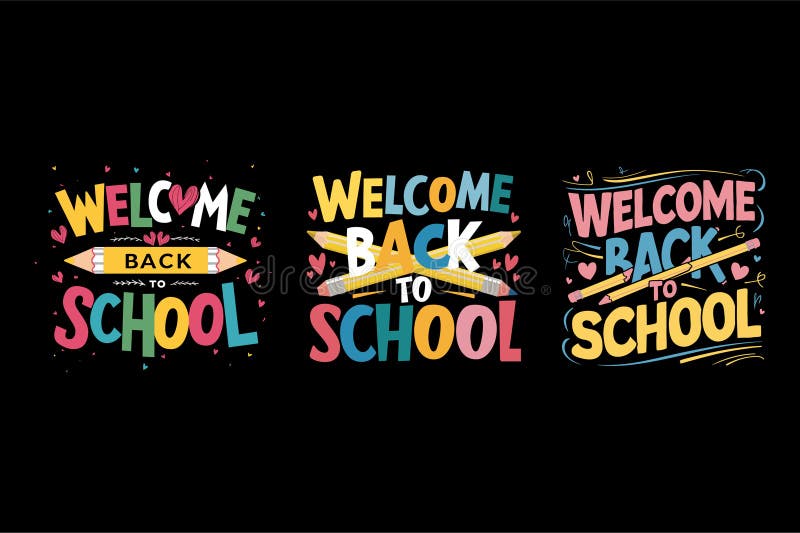 Back to School in Color! stock illustration. Illustration of ...