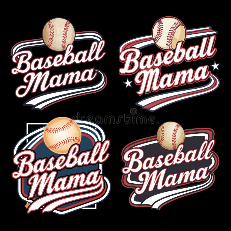 Baseball Mama T-Shirt - Cute Graphic Tee for Sports Moms, Game Day ...
