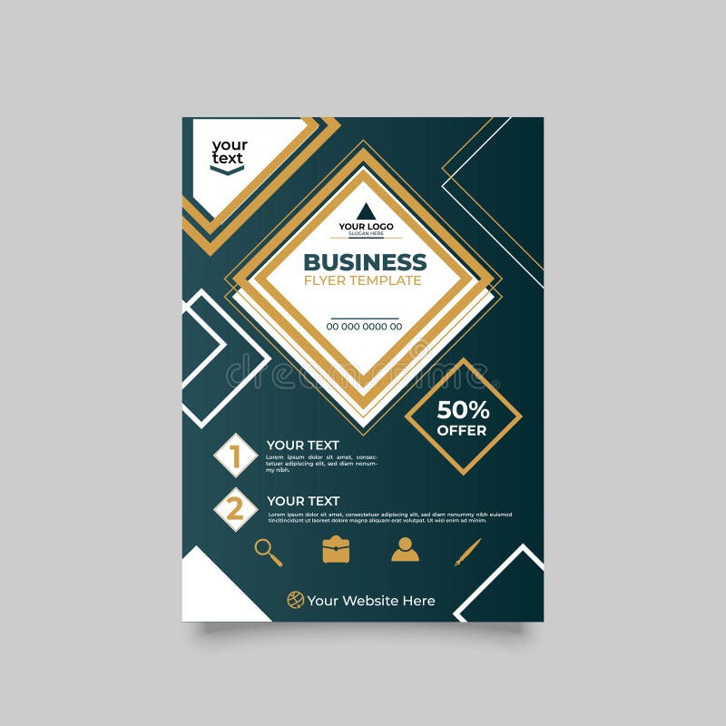 Modern Corporate Branding Business Flyer Design Template. Stock Vector ...