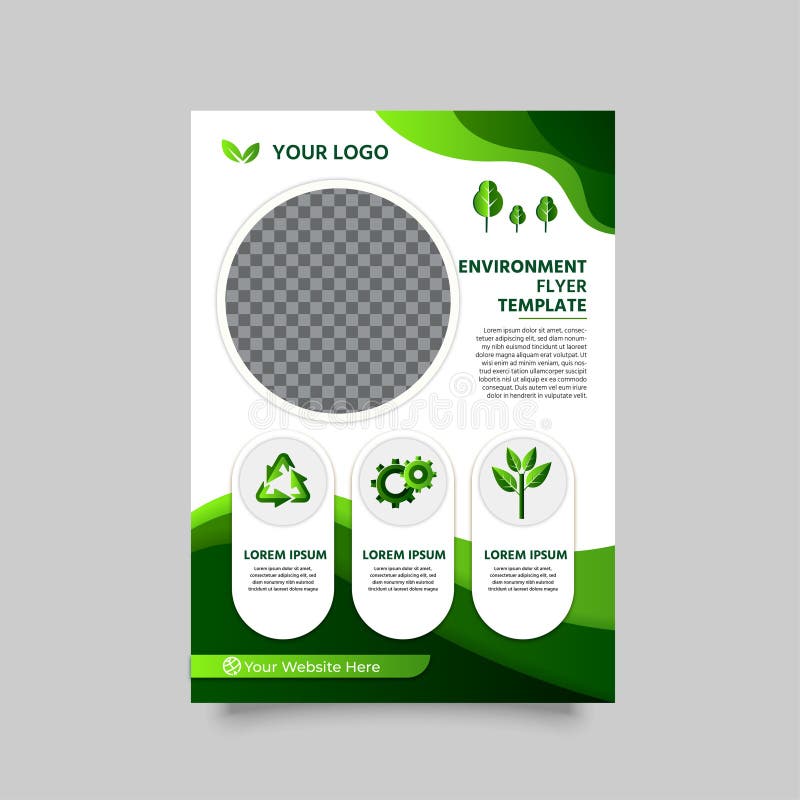 Promote Sustainability with Our Eco-Friendly Flyer Design Vector ...
