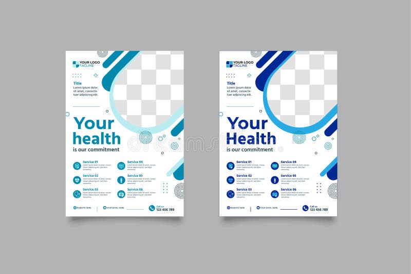 Modern Healthcare Flyer Template. Reliable and Professional Healthcare ...