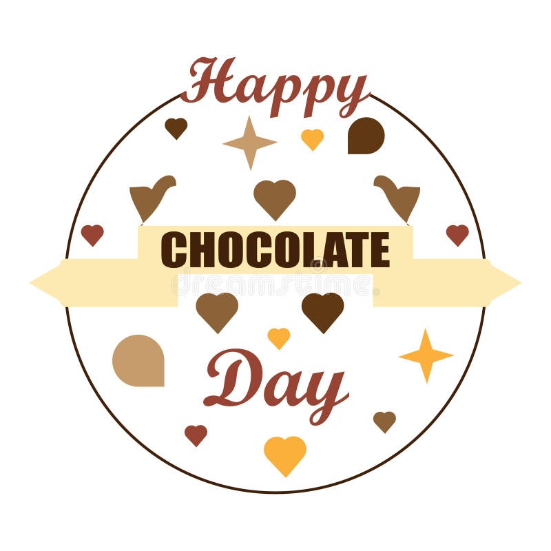 Happy Chocolate Day, Chocolate of Love Happy Day, Poster, Banner, Card ...