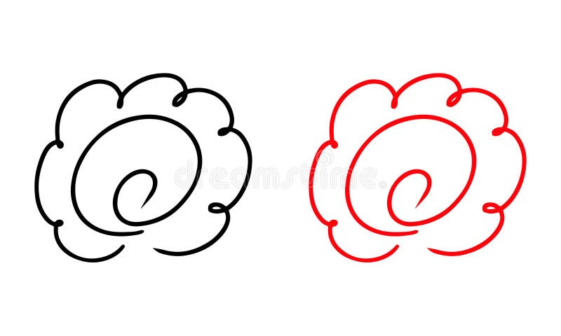 Handwritten Flower Circle Icon. Vector Illustration Eps Stock ...