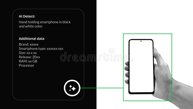 Artificial Intelligence Detection System Interface Template Stock ...