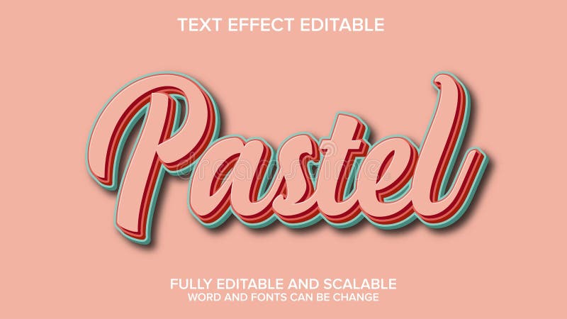3d Font Editable Pastel Stock Illustrations – 188 3d Font Editable ...