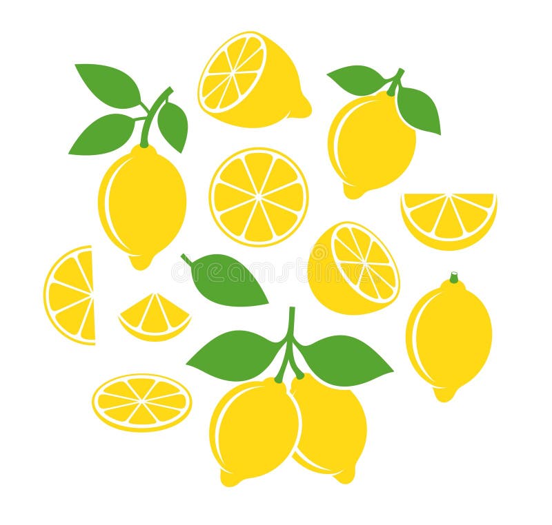 Lemon Logo Icon Vector Illustration Design Stock Vector - Illustration ...