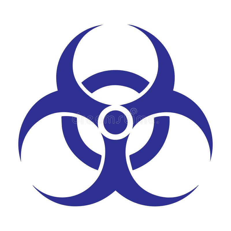 Biohazard Symbol Vector Silhouette Icon Stock Illustration ...