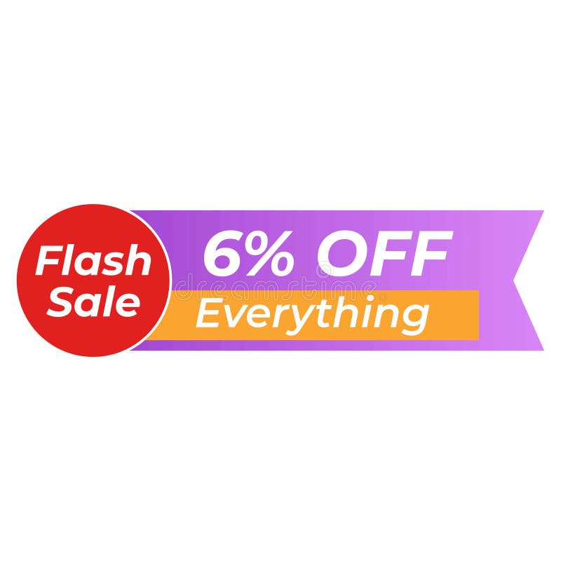 Flash Sale Banner Off Everything Flash Sale Banner a Vibrant Flash Sale ...