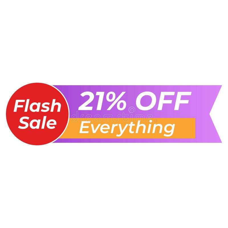 Flash Sale Banner Off Everything Flash Sale Banner a Vibrant Flash Sale ...