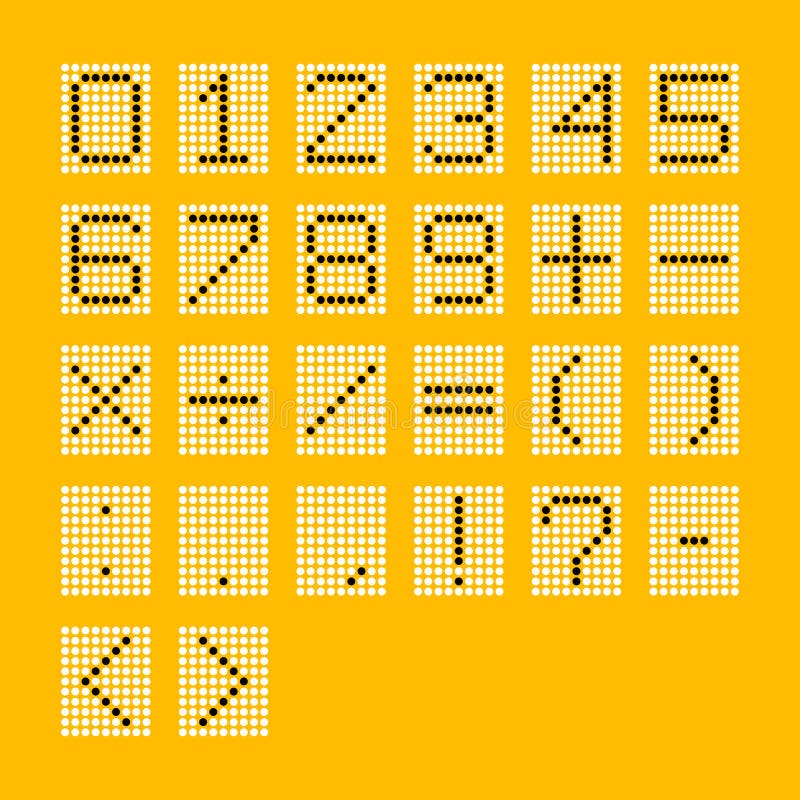 Led Digital Font Stock Illustrations – 5,485 Led Digital Font Stock ...