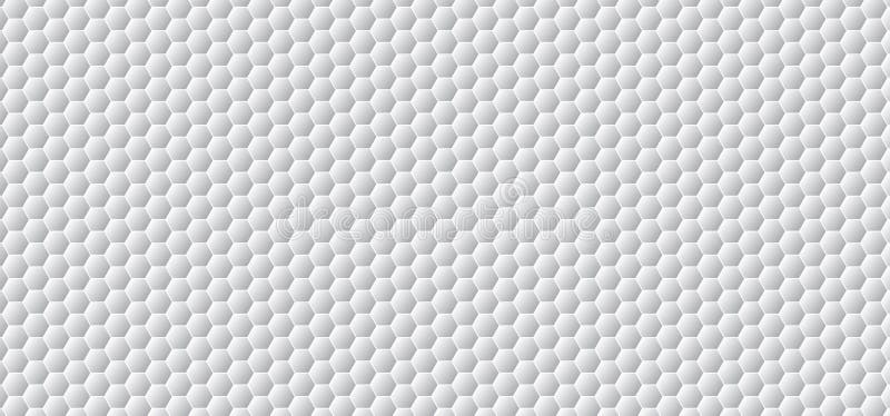 Light Grey Seamless Vector Hexagonal Pattern Background. Hexagon ...