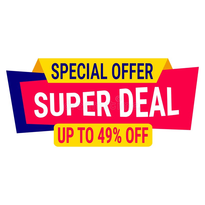 Super Deal Special Offer Up To 80 Off Banner Advertising Poster Design ...