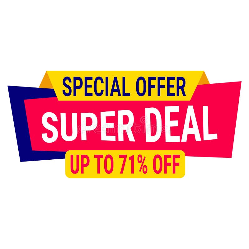 Super Deal Special Offer Up To 80 Off Banner Advertising Poster Design ...