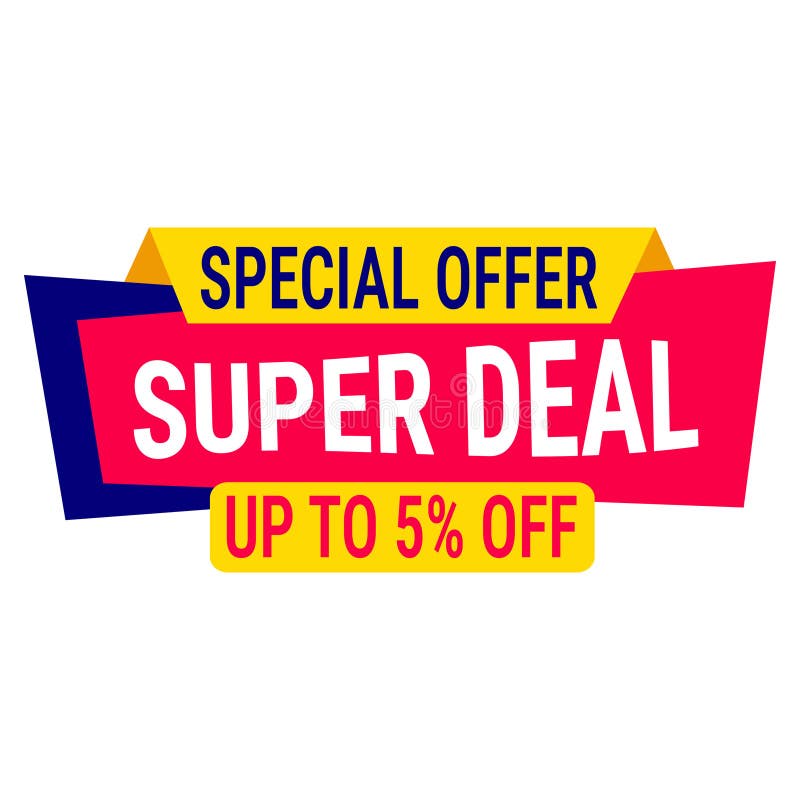 Super Deal Special Offer Up To 80 Off Banner Advertising Poster Design Vector Stock Vector ...