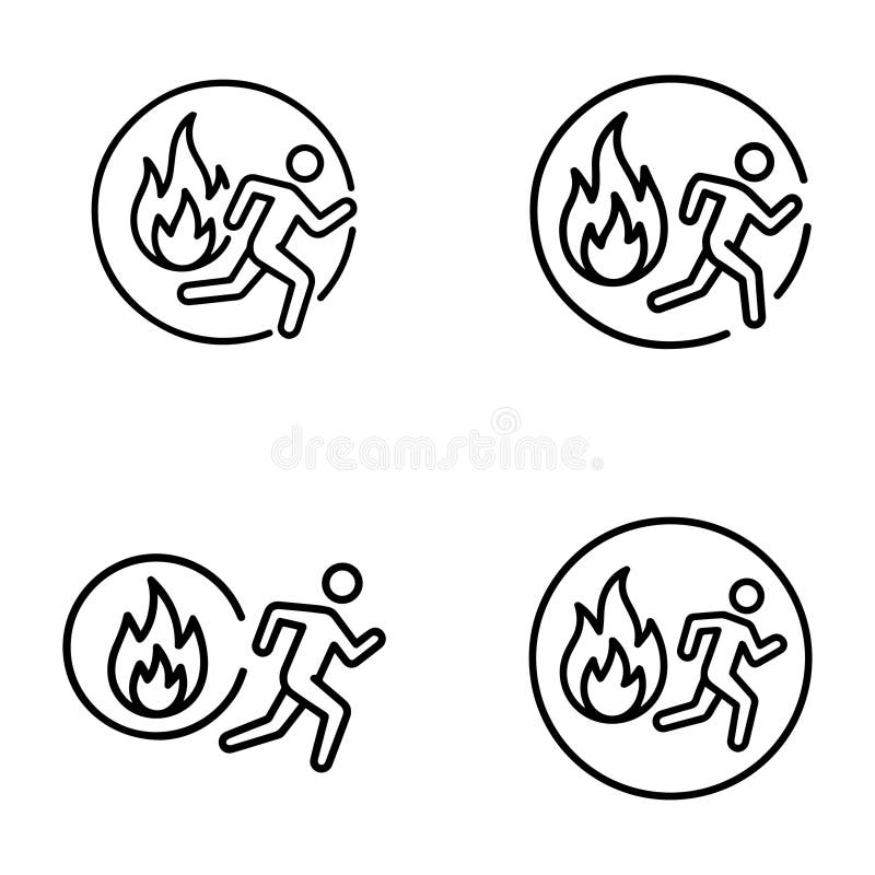 Burn Calories Outline Icon for Fitness and Health Tracking. Stock ...