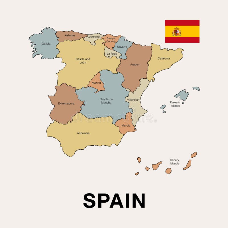 Different Land Regions Of Spain