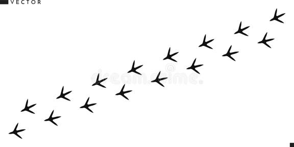 Hen Paw Print Silhouette. Chicken Paw Print Vector Stock Vector ...