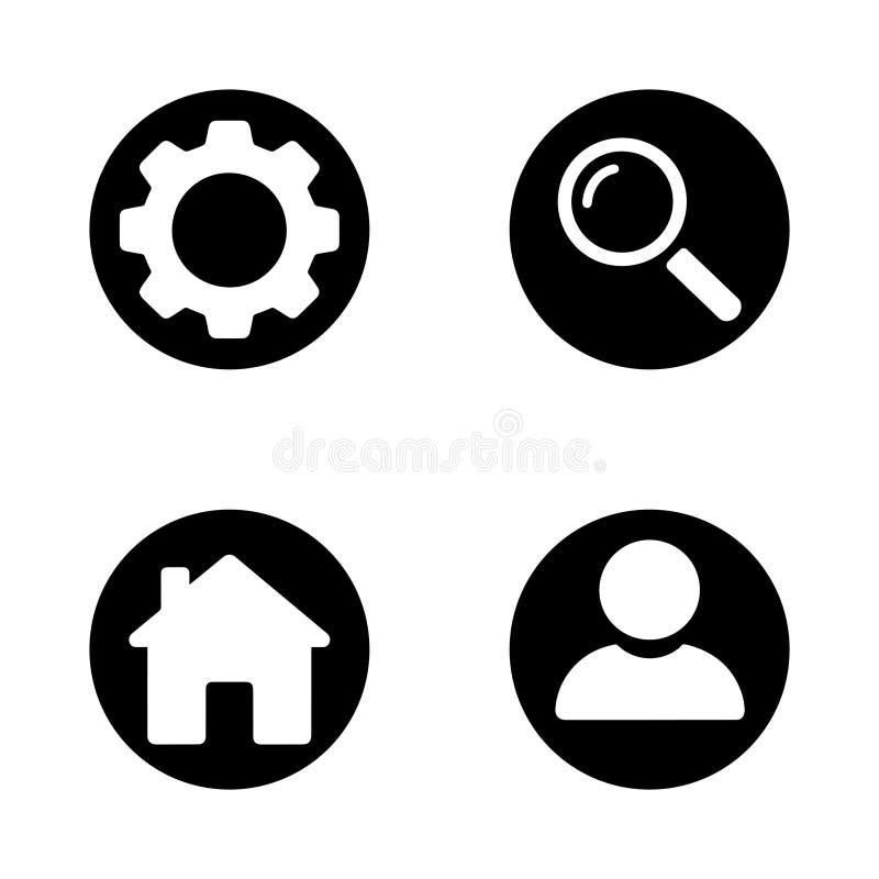Web Set of UX UI Navigation Buttons Stock Illustration - Illustration ...