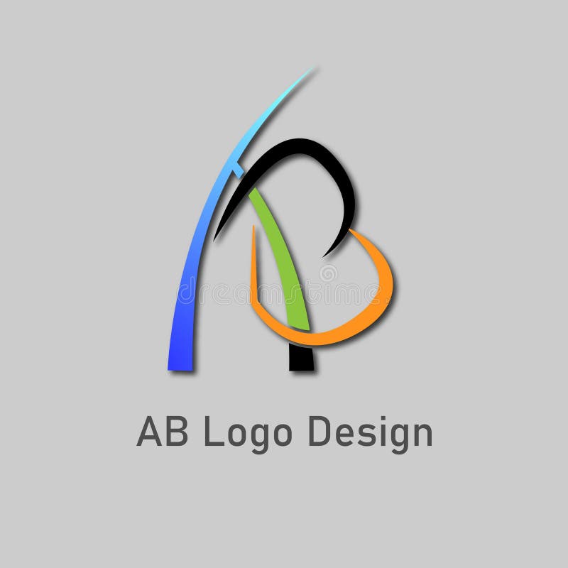 AB Minimalist Logo or Letter Logo Design Stock Vector - Illustration of ...