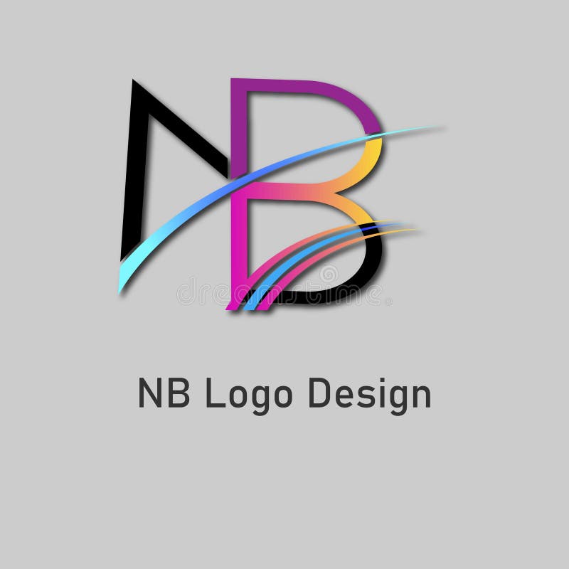 NB Logo Minimalist or Letter Design Stock Vector - Illustration of ...
