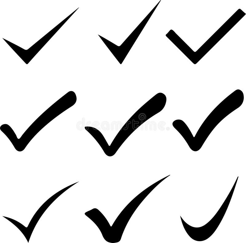 Check Mark Vector Logo Set Stock Photos - Free & Royalty-Free Stock ...