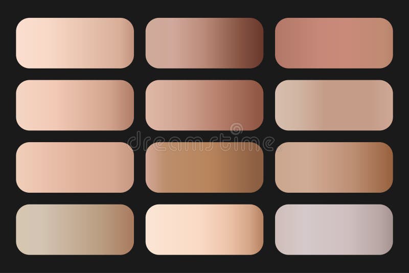 Skin gradients set stock illustration. Illustration of multicultural ...
