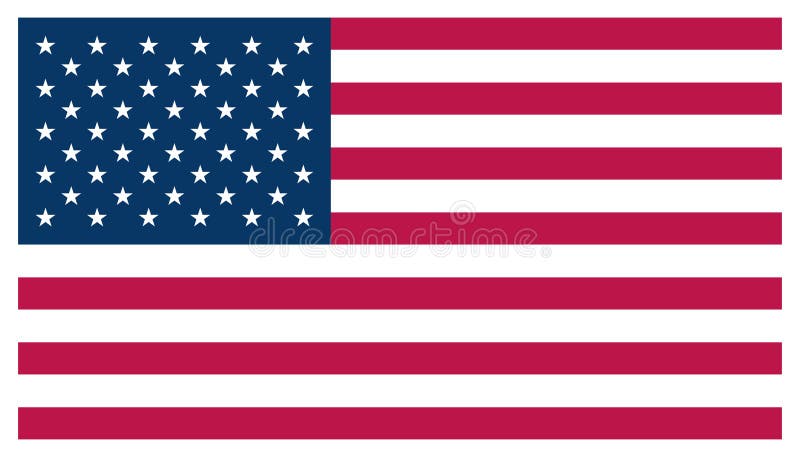 USA National Country Vector Flag. America Flag. United States Flag ...
