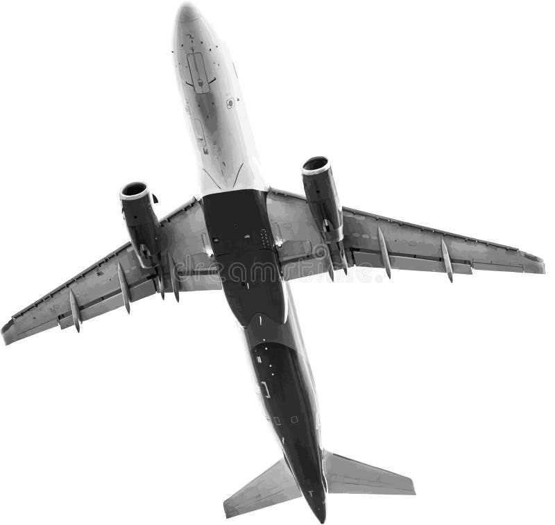 Airplane Airbus 320 vector stock vector. Illustration of international ...