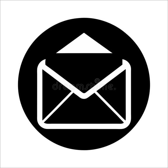 Mail or Message Silhouette Vector Icon Illustration Design Stock Vector ...