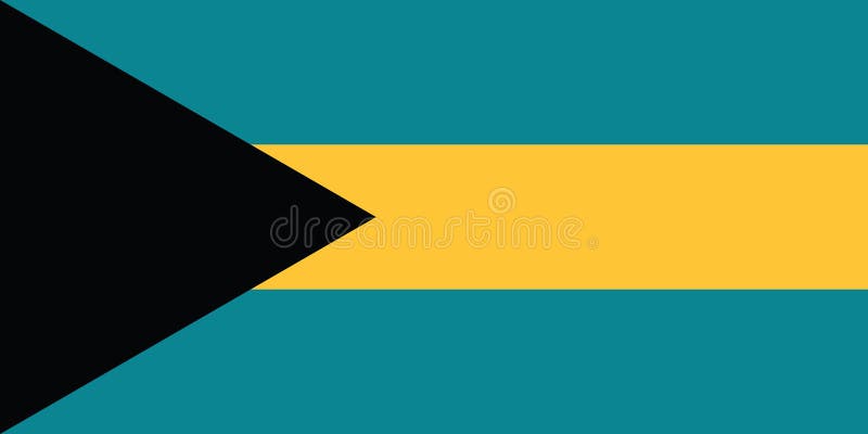 Flag of Bahamas. Bahamas Flag Official Colors and Proportion Digital ...