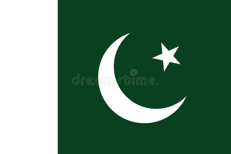 Pakistan Flag Official Colors and Proportion Digital Vector ...