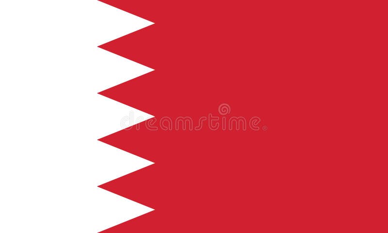Flag of Bahrain. Bahrain Flag Official Colors and Proportion Digital ...