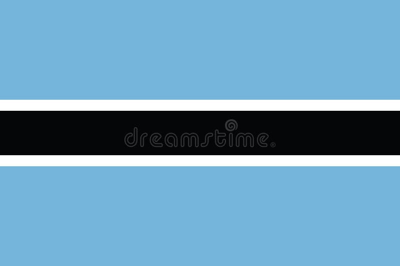 Flag of Botswana. Botswana Flag Official Colors and Proportion Digital ...