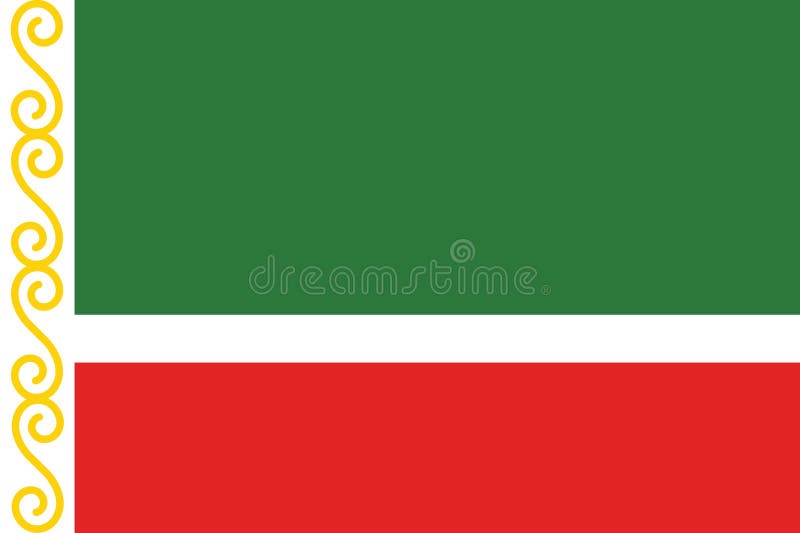 Flag of Chechnya. Chechnya Flag Official Colors and Proportion Digital ...