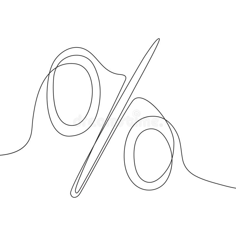 Continuous Line Home Sign. One Line Art Cottage Building. Simple House ...