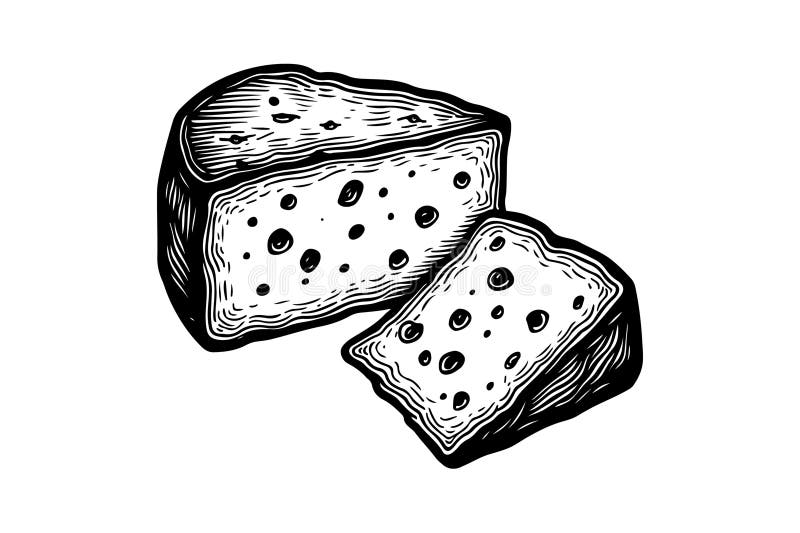 Vintage Cheese Illustration