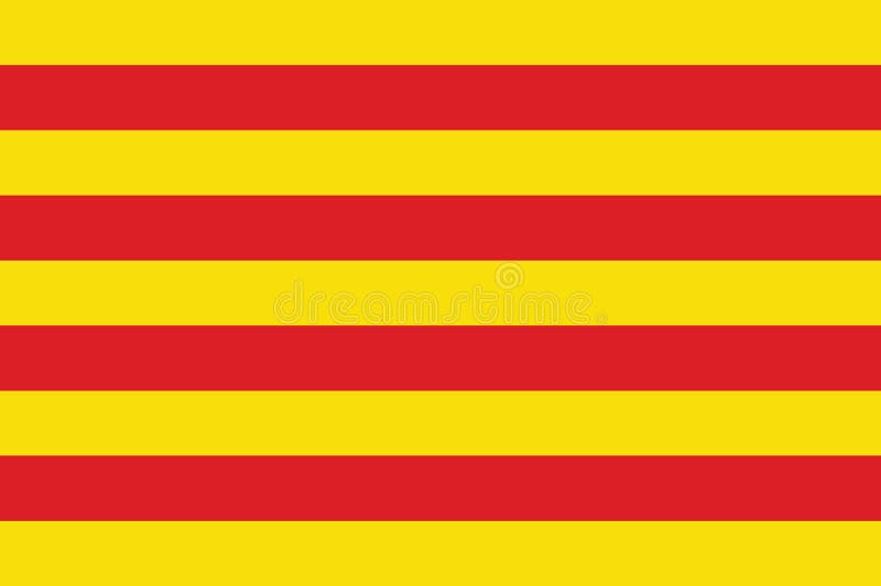 Flag of Catalonia. Catalonia Flag Official Colors and Proportion ...