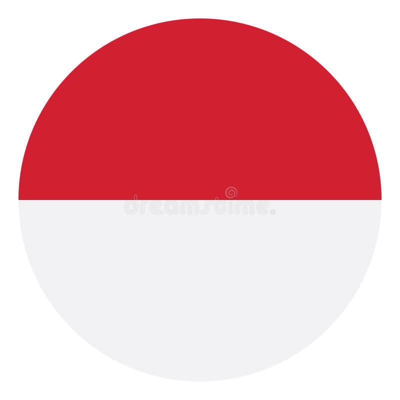 Flag of Monaco. Monaco Circle Flag Logo Icon Computer Vector ...