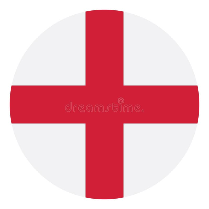 Flag of England. England Circle Flag Logo Icon Computer Vector ...